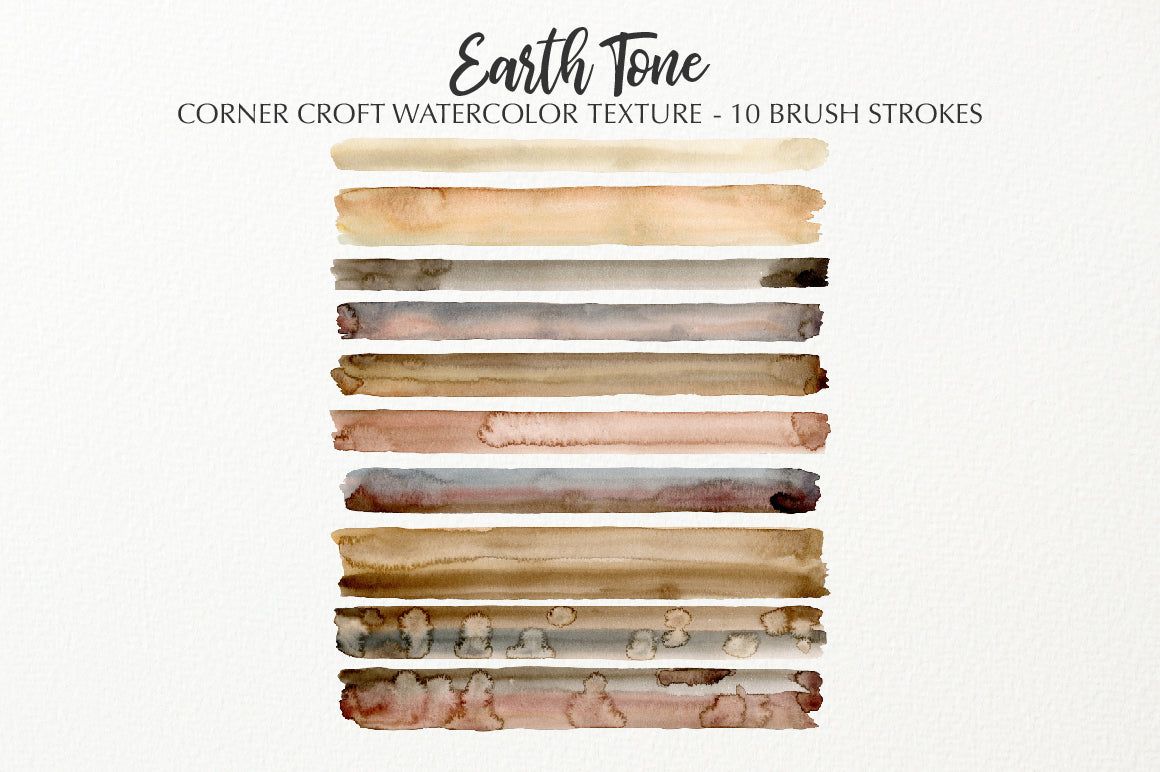 Watercolor earth tone background texture instant download – Corner Croft