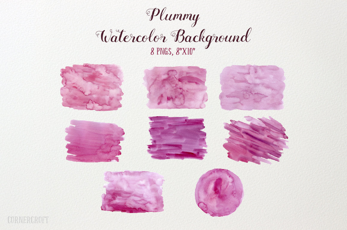 Watercolor plummy, purple themed background texture instant download ...